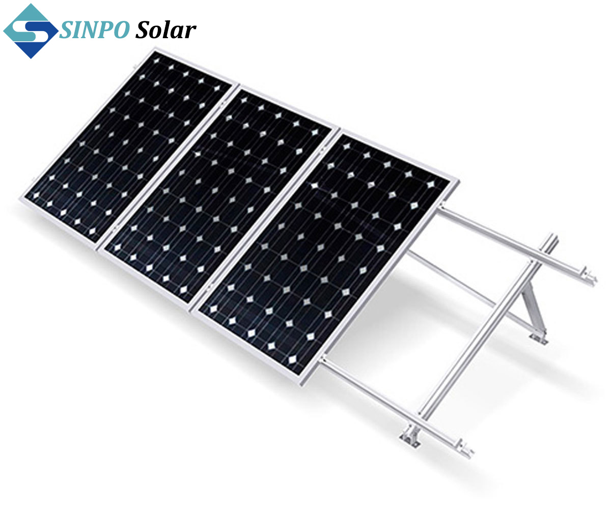 Solar Panel Triangular Mounting Structure for Flat Roof - Buy Solar ...